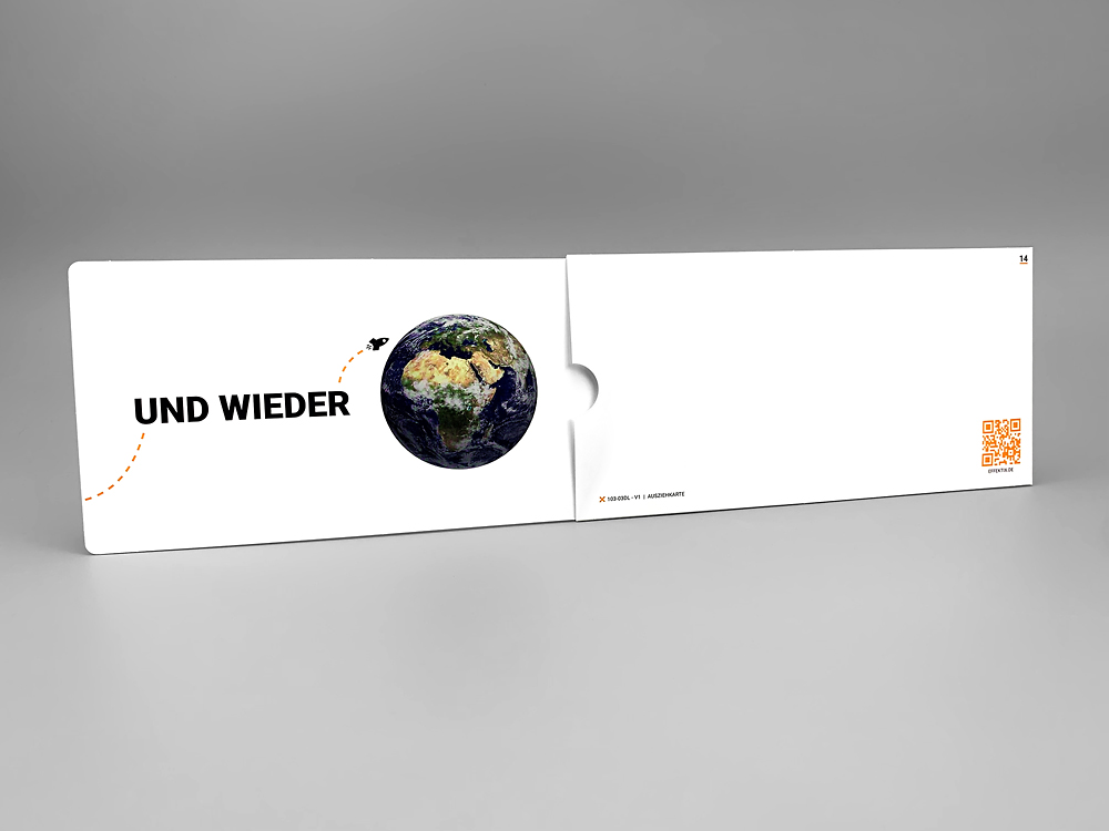 Ausziehkarte Klassik: Die simple Lösung für wirkungsvolle Mailings - EFFEKTIX